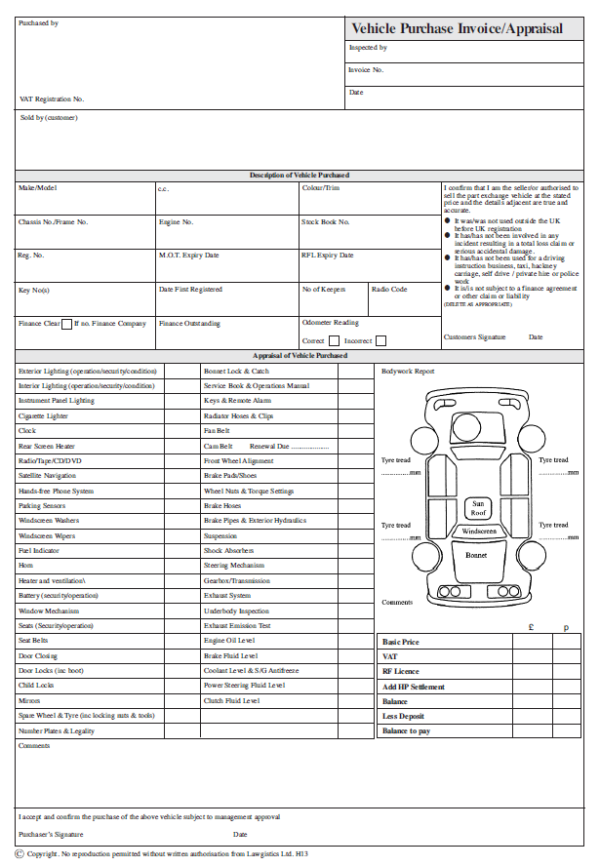 Pre-Delivery Inspection (PDI) Pad – Lawgistics